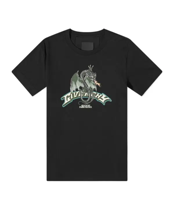 Givenchy Graphic Printed Crewneck T-shirt - Black