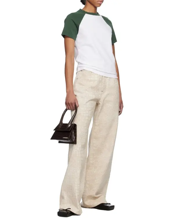 Jacquemus Short-sleeve Crewneck T-shirt With Contrast Details
