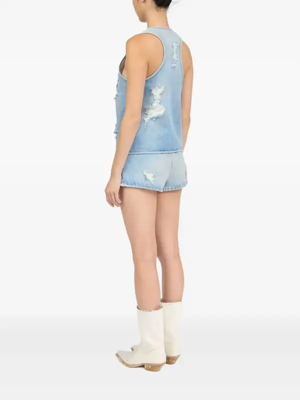 MAISON MARGIELA Distressed Scoop Neck Vest
