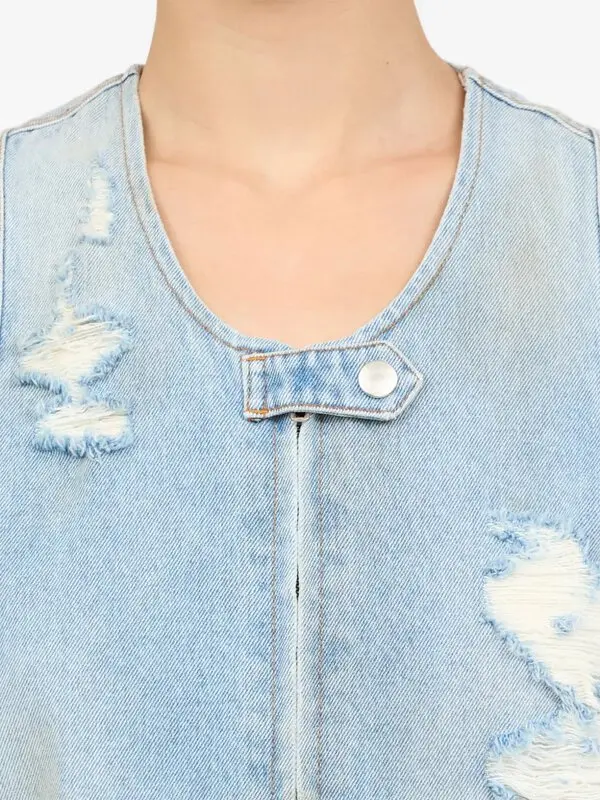 MAISON MARGIELA Distressed Scoop Neck Vest
