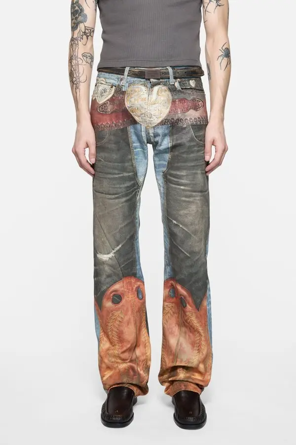 Acne Studios Trompe L'oeil Straight-leg Jeans