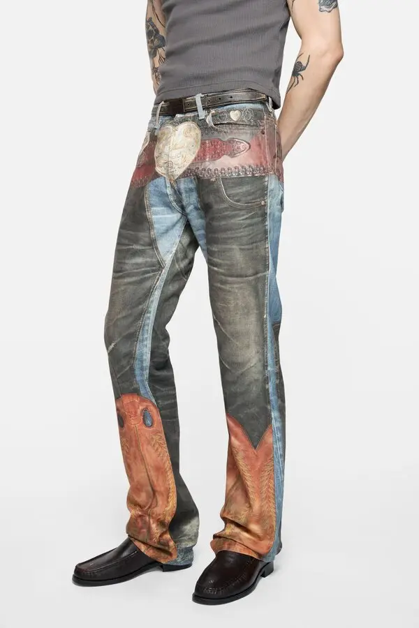 Acne Studios Trompe L'oeil Straight-leg Jeans