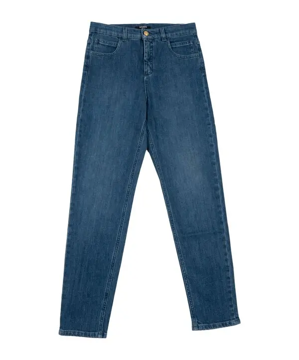 Balmain Embroidered Logo Jeans