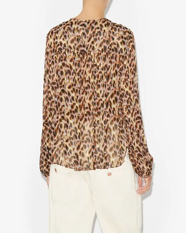 Isabel Marant Étoile Daytonea Printed Ruched Blouse