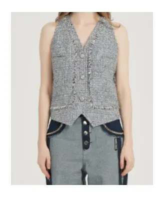Marissa Chiara V-neck Sleeveless Vest