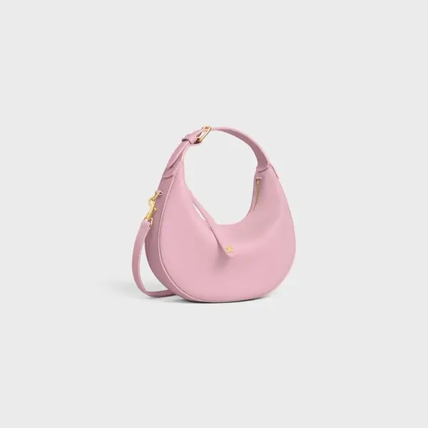 Celine Teen Lulu Shoulder Bag In Grained Calfskin - Dirty Pink