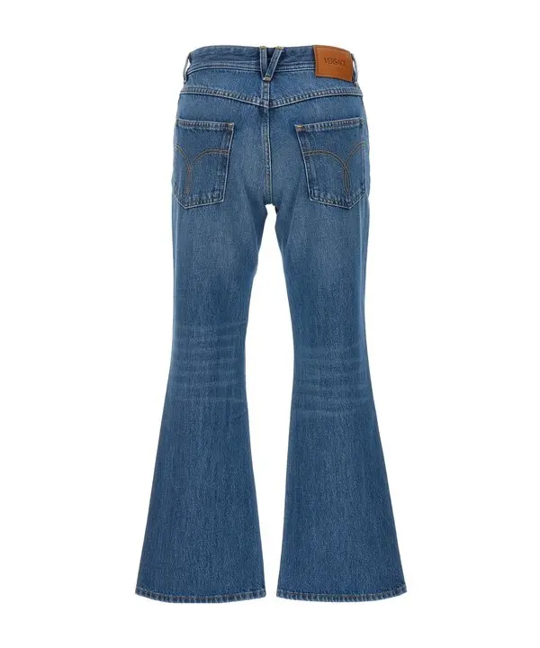 Versace Medusa Logo Flared Jeans