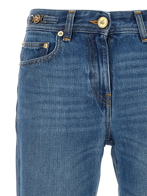 Versace Medusa Logo Flared Jeans