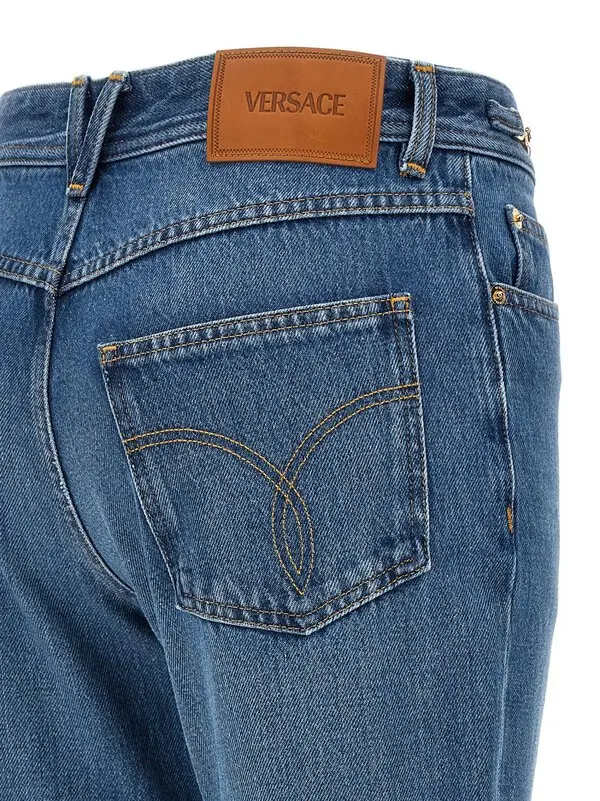 Versace Medusa Logo Flared Jeans