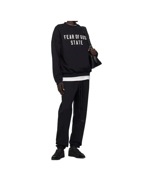 Fear Of God Logo Patch Sweatshirt - Black