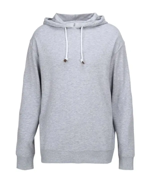 Brunello Cucinelli Mélange-effect Jersey Hoodie