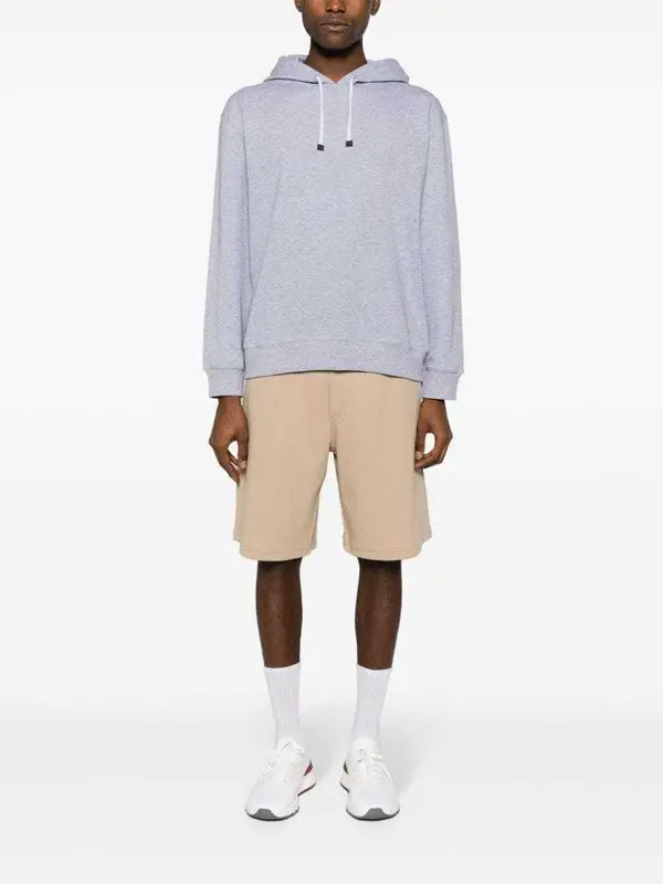 Brunello Cucinelli Mélange-effect Jersey Hoodie