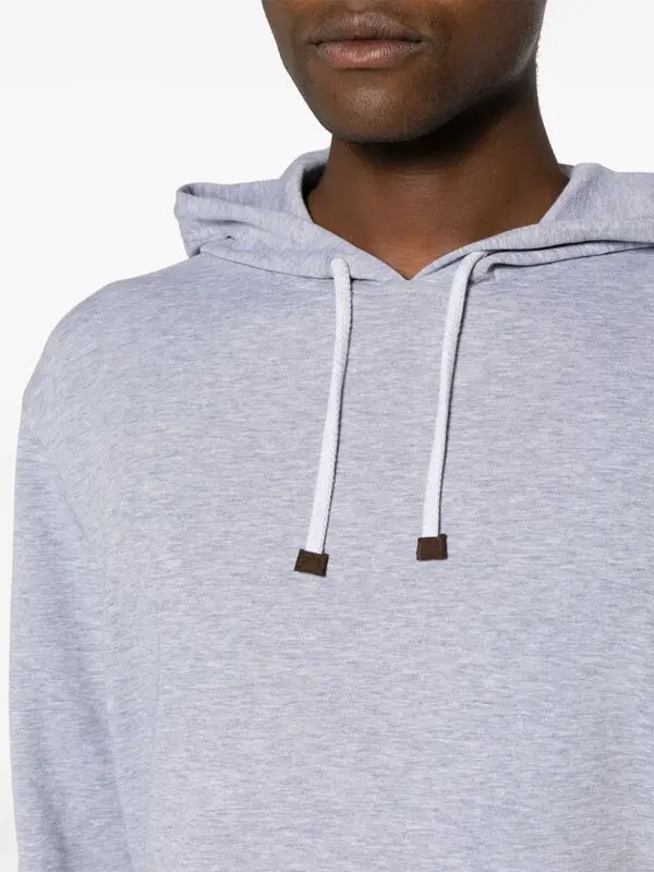 Brunello Cucinelli Mélange-effect Jersey Hoodie