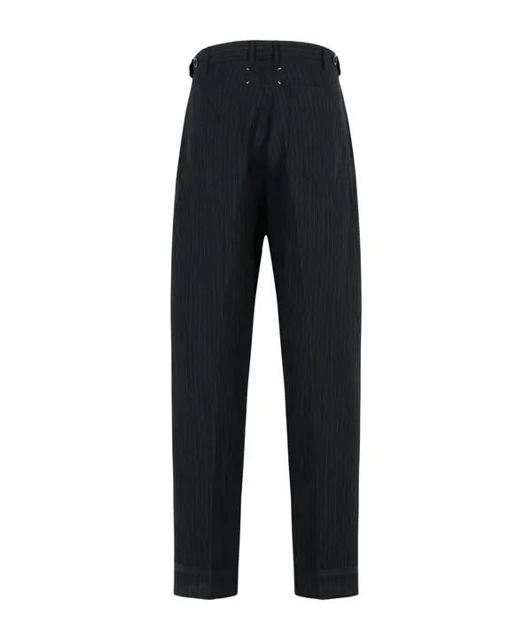 MAISON MARGIELA Pinstriped Tailored Trousers