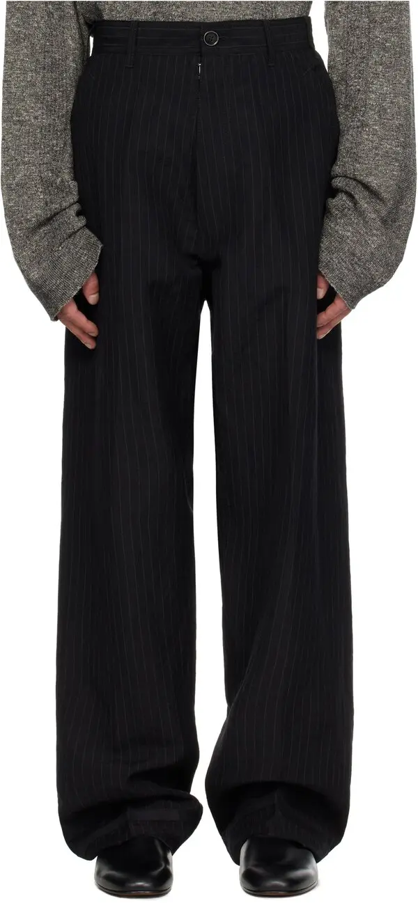 MAISON MARGIELA Pinstriped Tailored Trousers
