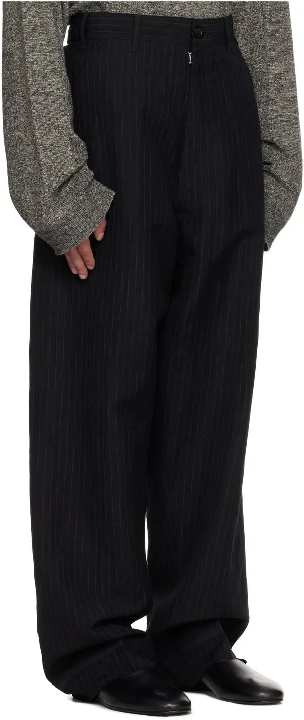 MAISON MARGIELA Pinstriped Tailored Trousers