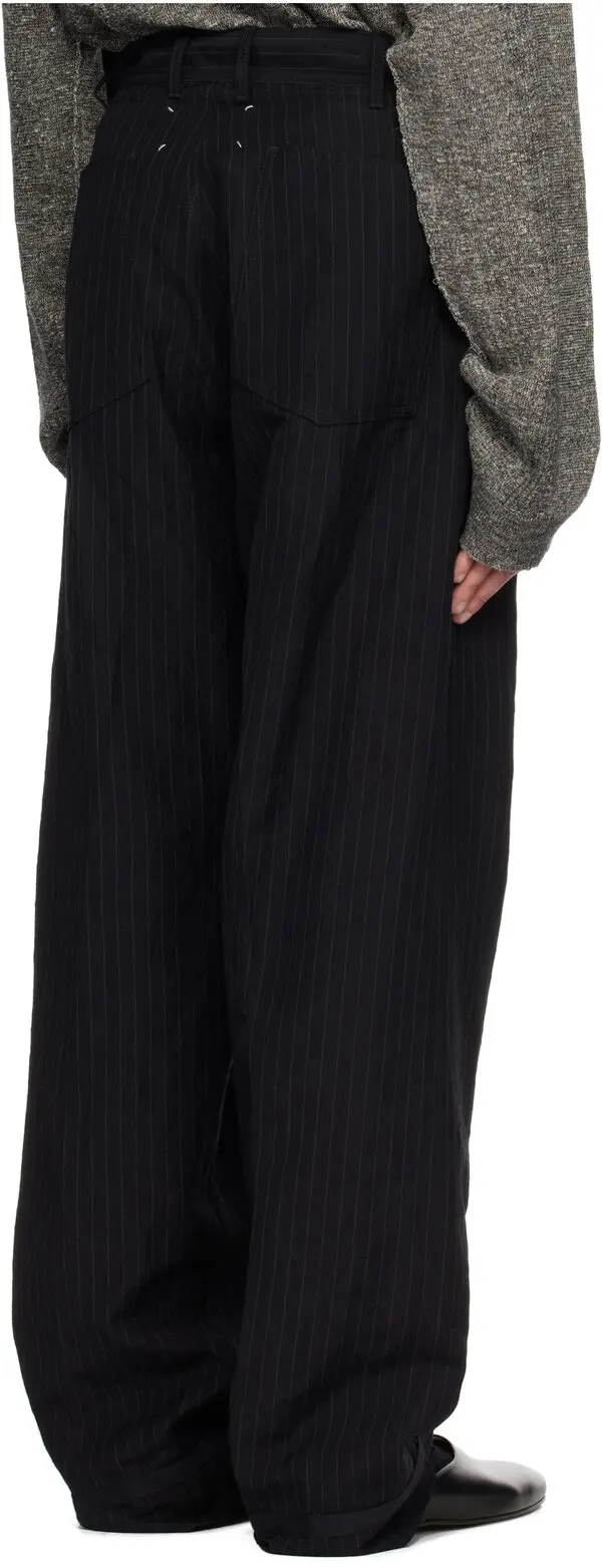 MAISON MARGIELA Pinstriped Tailored Trousers