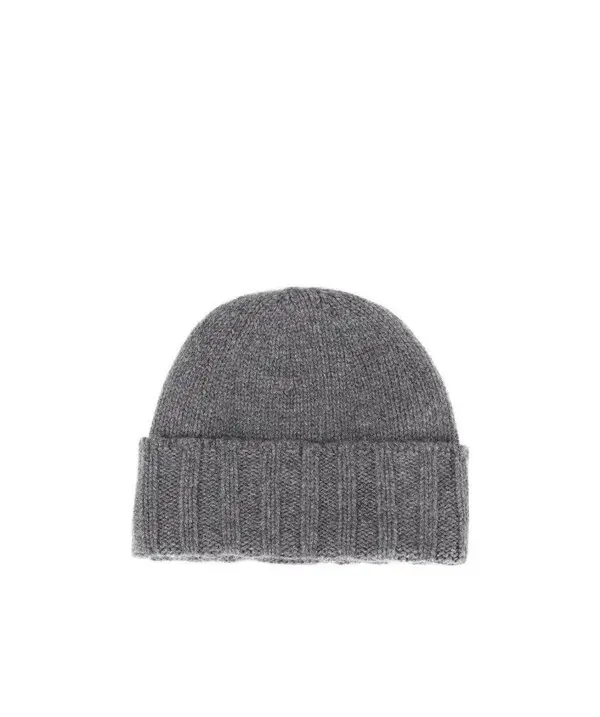 DRUMOHR Ribbed Beanie Hat - Gray
