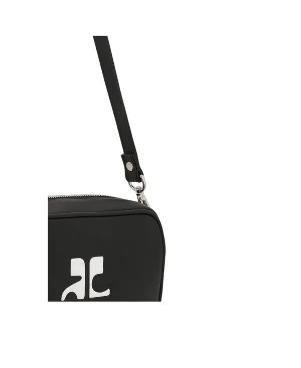 COURREGES Courrèges Logo Detailed Zipped Shoulder Bag
