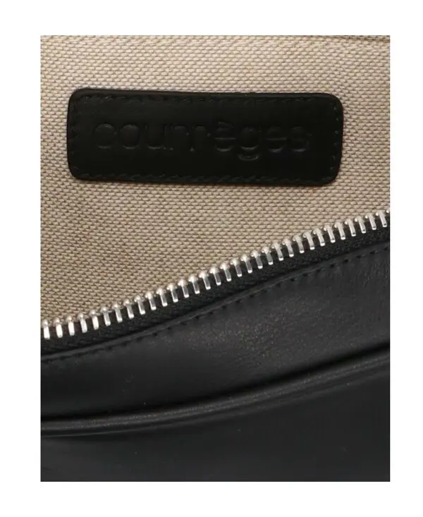 COURREGES Courrèges Logo Detailed Zipped Shoulder Bag