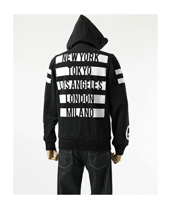 HYDROGEN Logo Casual Zip-up Hoodie