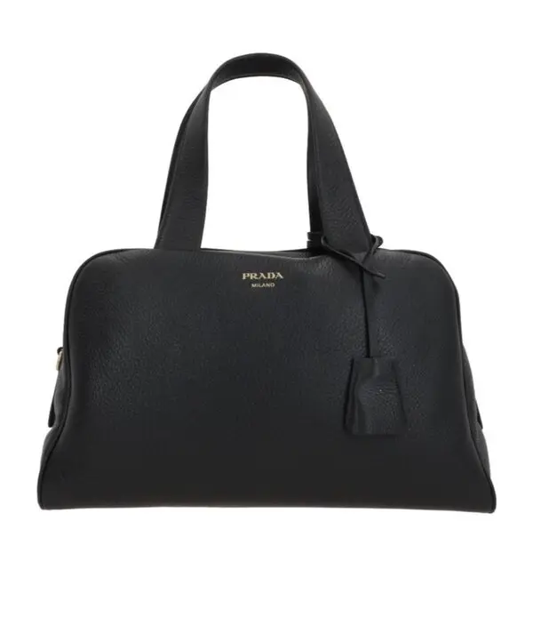 Prada Large Leather Top-handle Bag