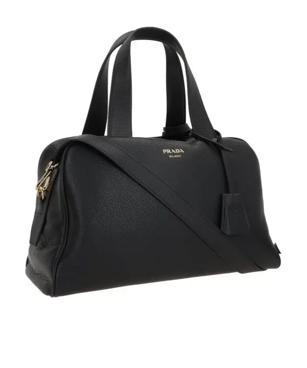 Prada Large Leather Top-handle Bag