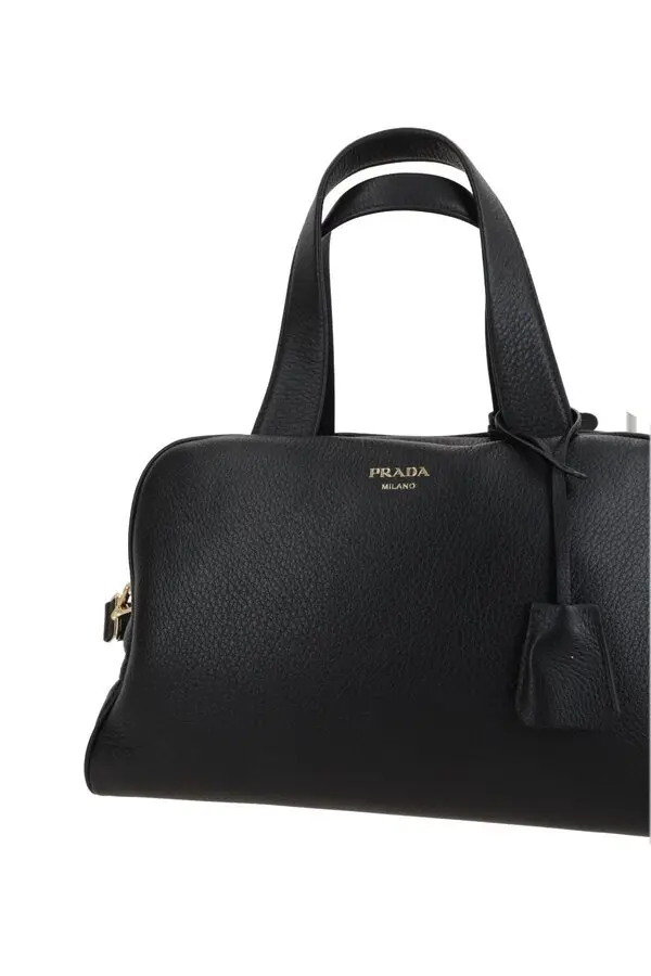 Prada Large Leather Top-handle Bag