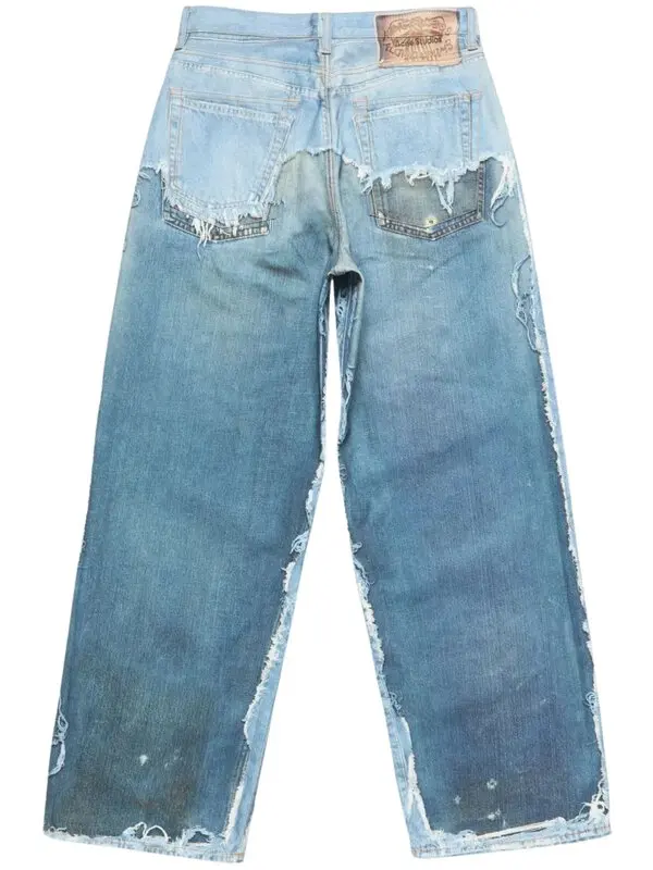 Acne Studios Trompe L'oeil Wide Leg Jeans
