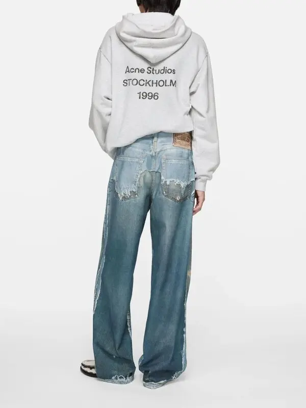 Acne Studios Trompe L'oeil Wide Leg Jeans