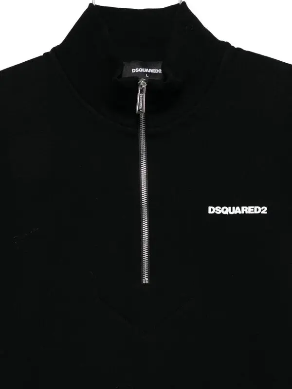 Dsquared2 Half-zip High Neck Sweatshirt
