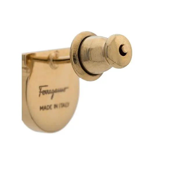 FERRAGAMO Embellished Pearl Stud Earrings - Yellow