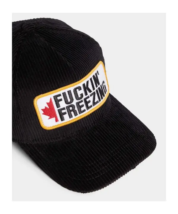Dsquared2 Embroidered Baseball Cap - Black