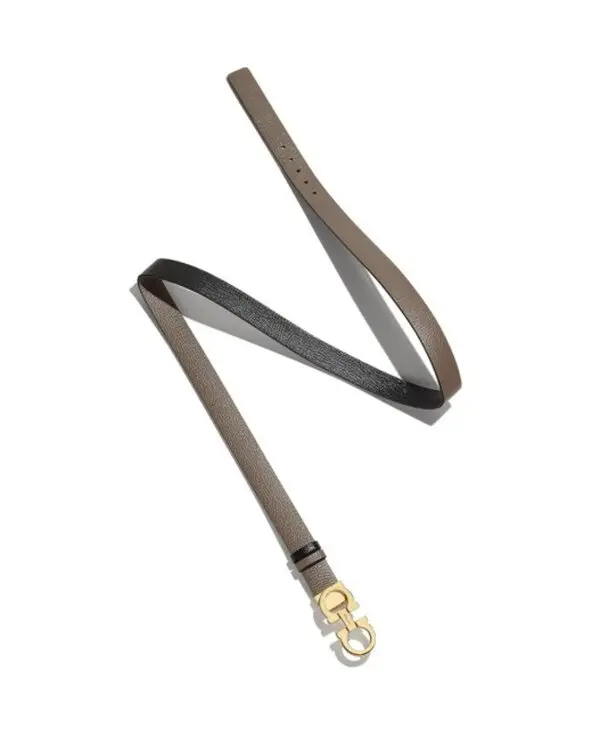 FERRAGAMO Gancini Belt - Black
