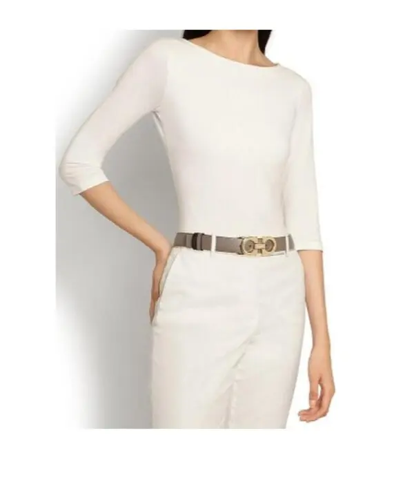 FERRAGAMO Gancini Belt - Black
