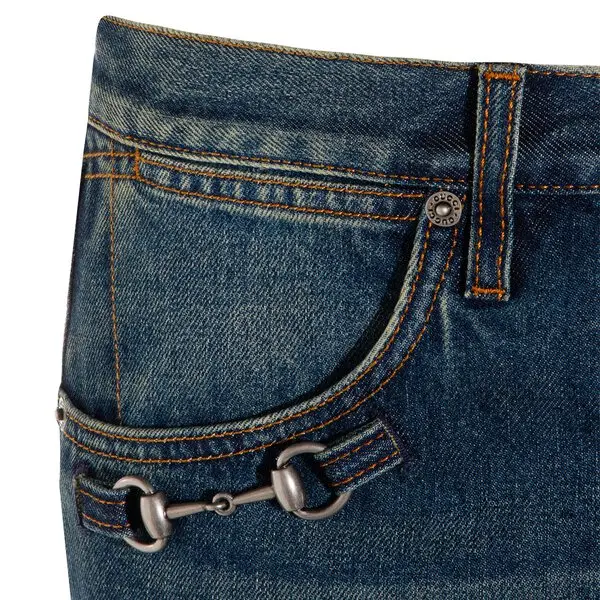 Gucci Horsebit Bootcut Denim Pants