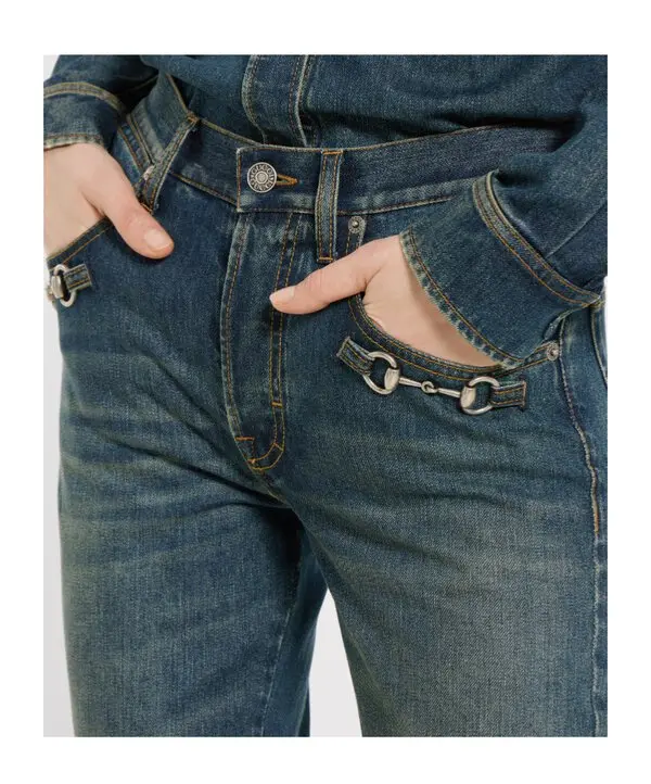 Gucci Horsebit Bootcut Denim Pants