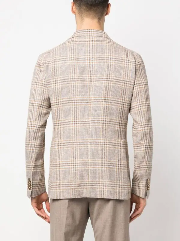 Tagliatore Plaid-check Single-breasted Blazer