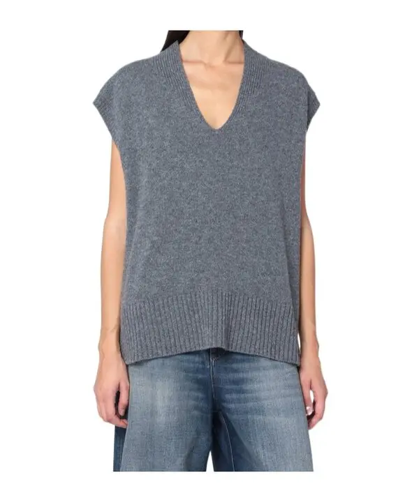 ROBERTO COLLINA V-neck Knit Vest