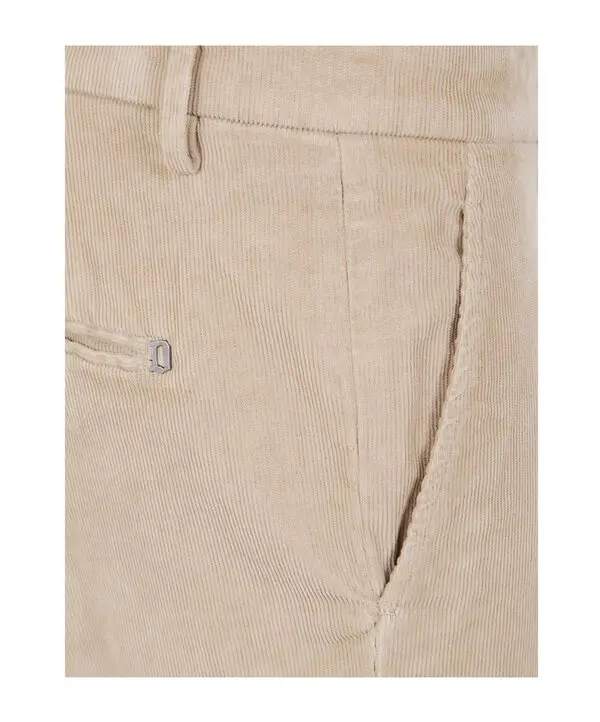 DONDUP Corduroy Trousers With Cuffed Hem