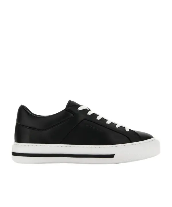 Hogan Rebel Lace-up Sneakers With Colorblock Detail - Black