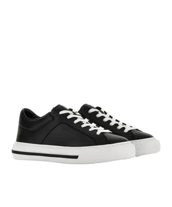 Hogan Rebel Lace-up Sneakers With Colorblock Detail - Black