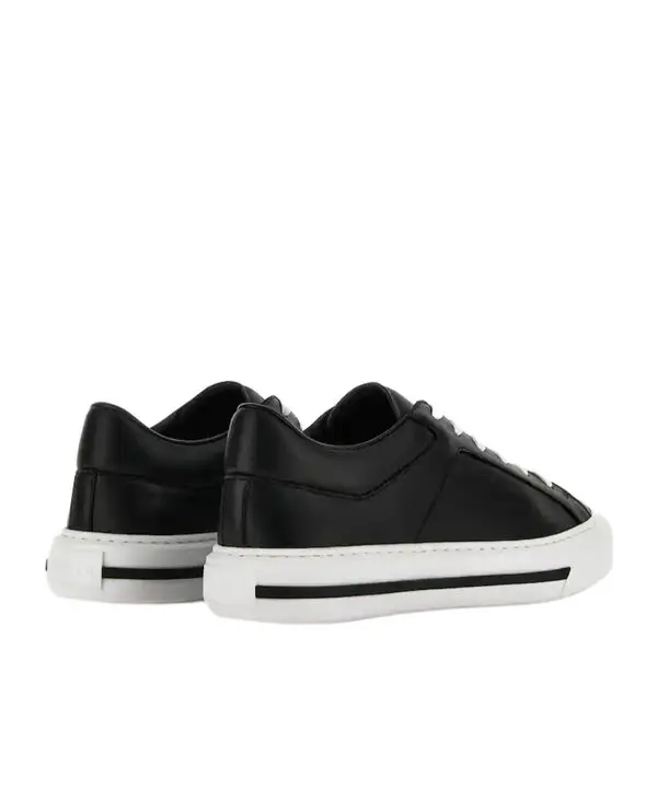 Hogan Rebel Lace-up Sneakers With Colorblock Detail - Black