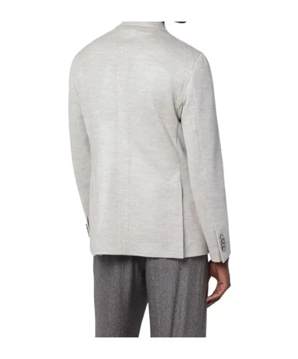 Tagliatore Double-breasted Jacket With Peak Lapels - Beige