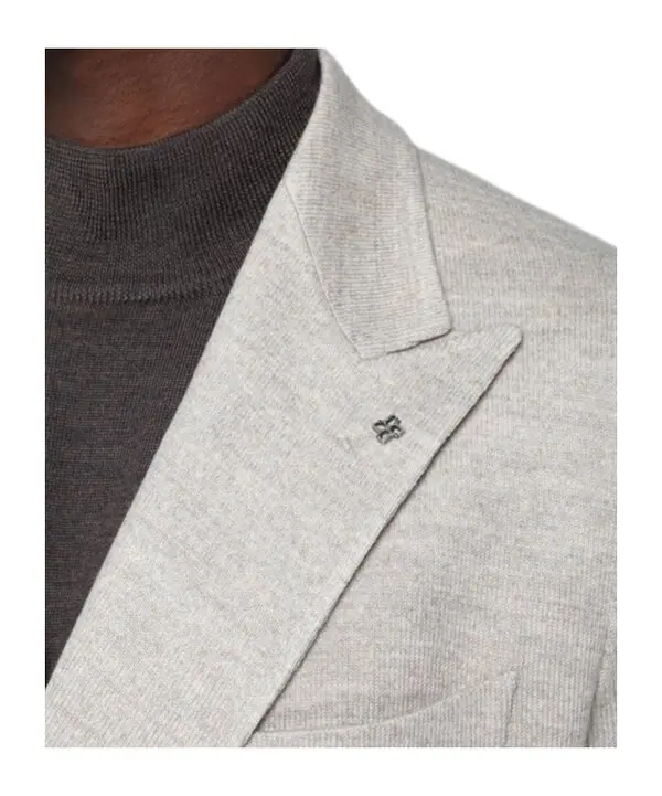 Tagliatore Double-breasted Jacket With Peak Lapels - Beige