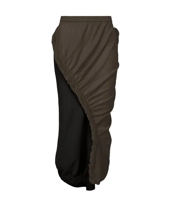 Issey Miyake Asymmetric Midi Skirt - Black