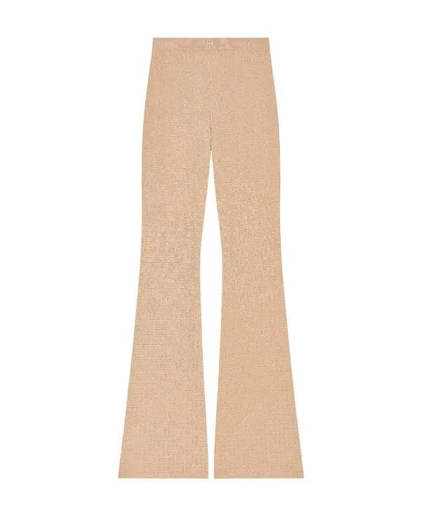 Givenchy 4g Jacquard Flared Trousers - Brown
