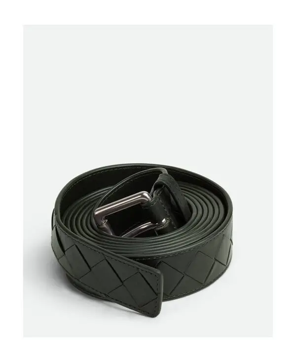 Bottega Veneta Signature Weave Buckle Belt
