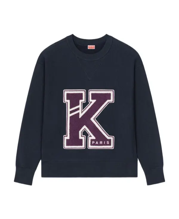 Kenzo Logo-patch Crewneck Sweatshirt - Black