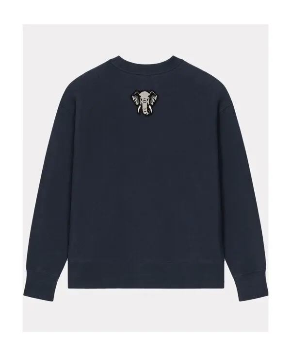 Kenzo Logo-patch Crewneck Sweatshirt - Black